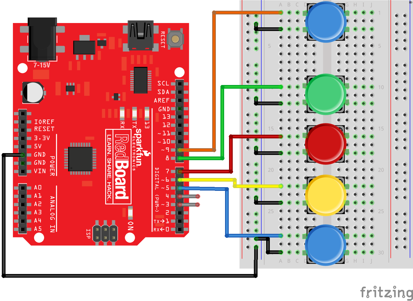 Quick Arduino Drum Machine Music Maker
